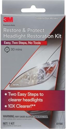 3M Auto Restore and Protect Headlight Restoration Kit, Clearer ...