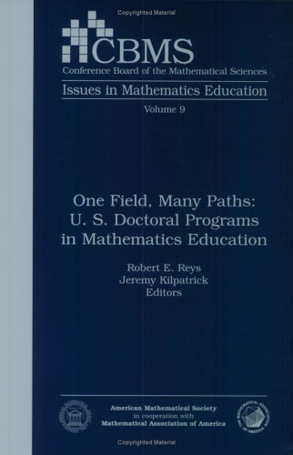 Buy One Field, Many Paths: U. S. Doctoral Programs in Mathematics ...