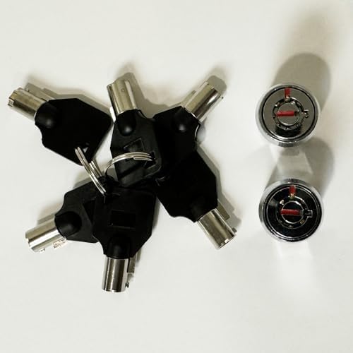 RiKey Security - 2X Storage Cylinder Locks KEYED Alike with 3 Tubular ...