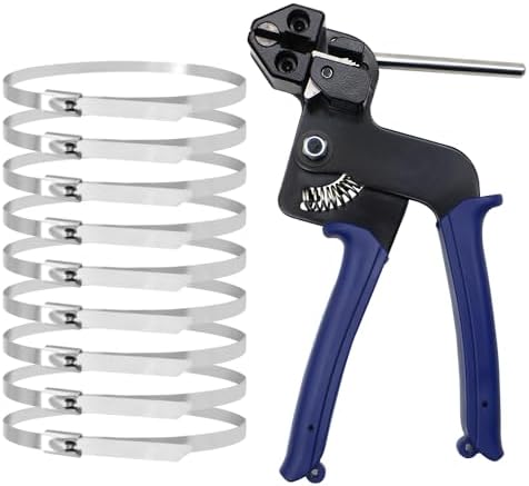 Amazon.com: YQMIGU Cutting Metal Zip Ties Gun With 110PCS 304 Stainless ...