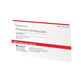 Amazon.com: Cardinal Health™ Premium Underpad, Wings™ Maximum ...