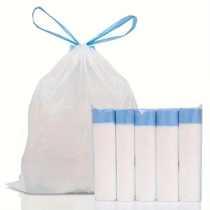 GATHA SALES Dustbin Bags Drawstring Unscented Strong Garbage Bags Trash ...
