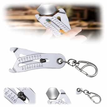 2024 New Portable Precise Thread Size Checker Keychain,Nut and Bolt ...
