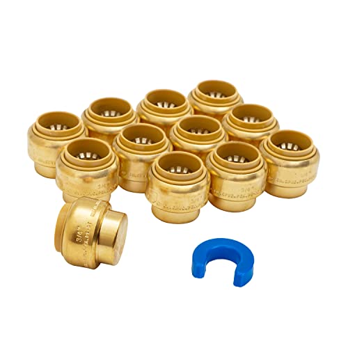 Snapklik.com : 12-Pack Push Fit End Cap, 3/4-Inch Push-to-Connect, No ...
