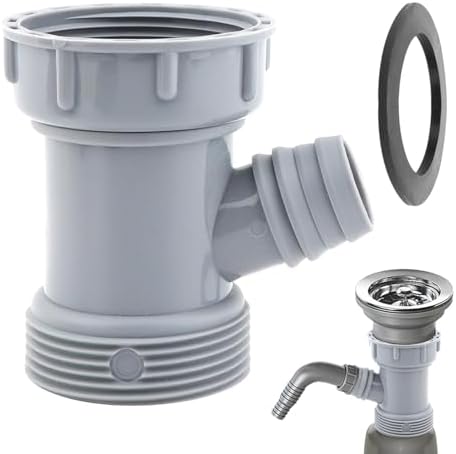 Amazon.com: Kitchen Sink Drain Pipe Adapter Wye, Y-Shaped Strainer ...
