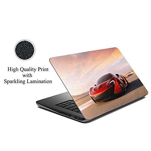 ezyprnt Red Vroom! (14 to 14. 9 inch) Sparkle Laptop Skin Sticker - Buy ...