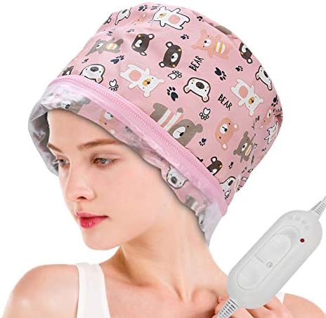 Amazon.com : Hair Care Cap, 110V Yomagine Pink Hair Heat Treatment Cap ...