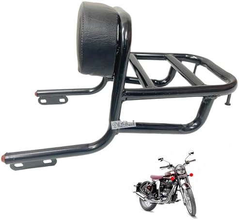 Dhe Best Bike Heavy Duty Bullet Backrest Support Pillion Cushion Harley ...