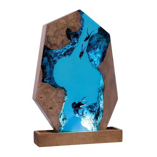 Amazon.com: Octopus and Couple Diver Night Light, Octopus Night Light ...