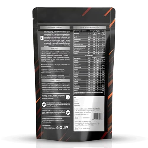 CHARGE-X Limitless Whey Protein Powder 1kg (2.2 lbs) - Double Chocolate ...