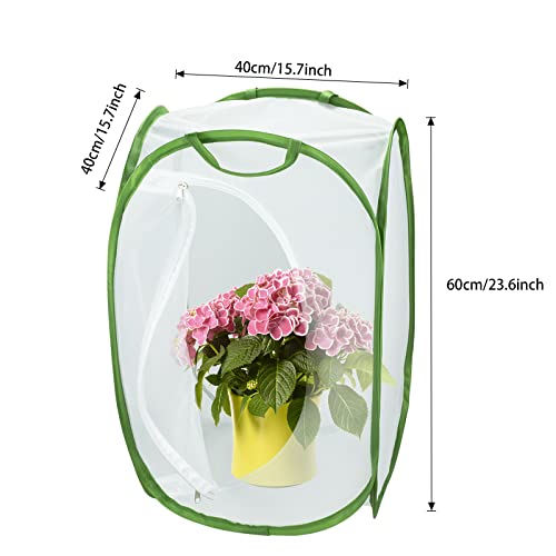 Insect Butterfly Garden Mesh Net Cage -Pop Up 23.6inch Tall ...