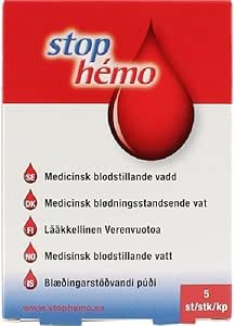 Stop Hemo Hemostatic Sterile Pad 5 Pieces : Amazon.co.uk: Health ...