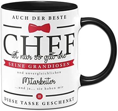 Amazon.de: Tasse Ich bin der Chef - mit Spruch - lustig - Büro/Arbeit ...