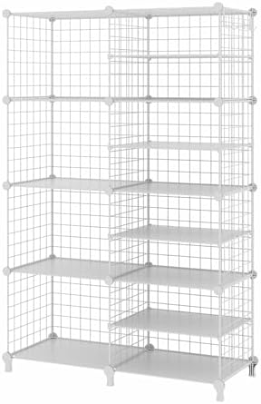 Amazon.com: C&AHOME Wire Cube Storage, Wire Grids Organizer Unit with ...