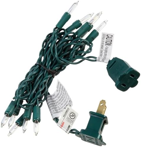 Aurelema Mini Christmas Lights String Warm White Vintage Short Strand ...