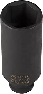 Amazon.com: Sunex 818d 1/4-Inch Drive 9/16-Inch Deep Impact Socket ...