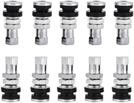 Amazon.com: Chazcool 10Pcs Tire Valve Stem Kit, Metal Valve Stems ...