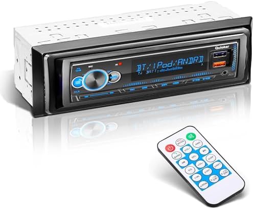 Amazon.com: Aototeck Single DIN Car Stereo Bluetooth Hands-Free, 12V ...