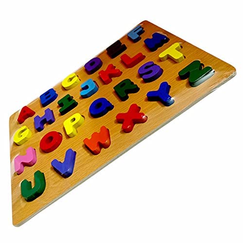 First Steps Wooden Alphabet ABC Board 3D - Educational Toy : Amazon.in ...