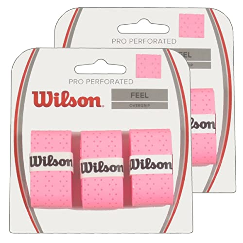 2 of Wilson Pro Perforated Overgrip 3 Pack - Total 6 Strips - Choice of ...