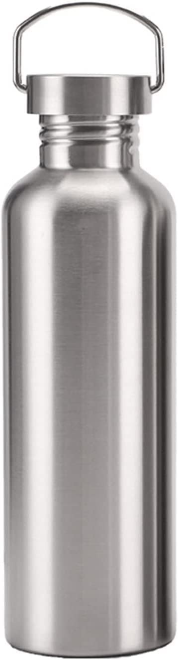 Amazon | 350ml / 500ml / 700ml / 1000mlステンレス鋼の水筒水筒温水瓶単壁漏れ防止キャンプスポーツ- 304ステンレス鋼 大口 携帯用 単層スポーツ瓶 大 ...