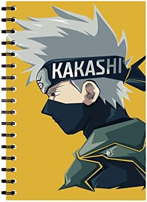 AMBER CRAFTS Naruto Anime Kakashi A5 6 x 9 Inch Spiral Notebook Diary ...
