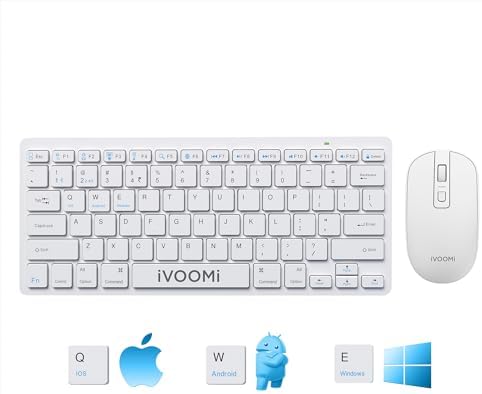 IVOOMI Zoox White Wireless Keyboard & Mouse Set