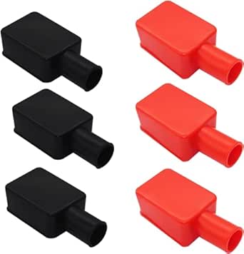 6Pcs Car Insulating Battery Terminal Cover, Terminal Protector, Soft ...
