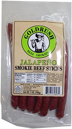 Amazon.com: Gold Rush Jalapeno Beef Sticks 2.5 lb. Bag : Grocery ...