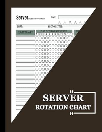 Server Rotation Chart: Journal dedicated to managing server rotation of ...