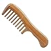 Breezelike Sandalwood Hair Comb - No Static Wooden Wide Tooth Comb ...