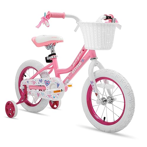Snapklik.com : JOYSTAR 14 Inch Girls Bike For 3 4 5 Years Old Girl 14 ...
