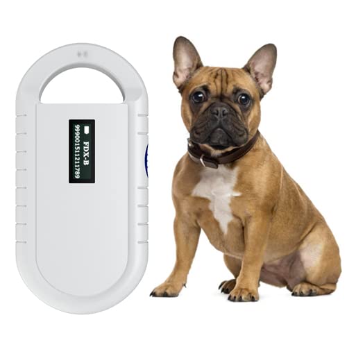 Pet ID Microchip Scanner, Portable Handheld Animal Chip Reader with ...