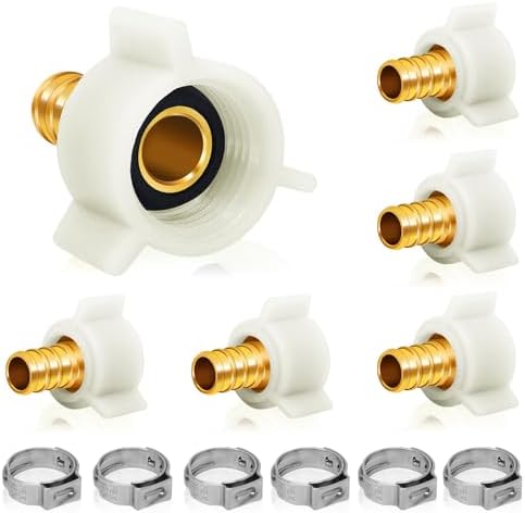 Amazon.com: WiseWater 1/2" PEX Swivel Adapter, 4 PCS Barb x FNPT Faucet ...