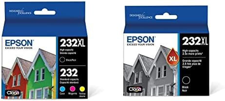 Amazon.com: Epson T232 Standard-Capacity Color and High-Capacity Black ...