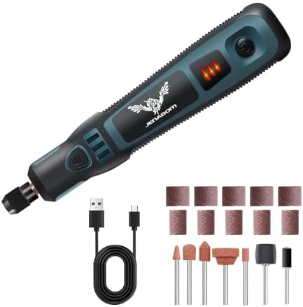 JENABOM Mini Cordless Rotary Tool, USB Charging, 3-Speed Rotary Tool ...