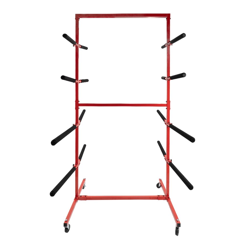 Amazon.com: Yeeoy Mobile Bumper Storage Rack, Heavy Duty Utility Double ...