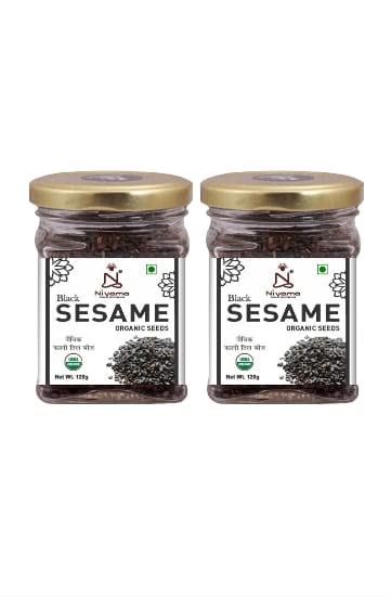 Niyama Black Sesame Seeds Kala Til/Black Gingelly/Indian Spices (pack ...