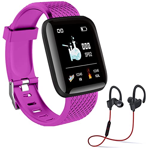 Exxelo Bluetooth D116 SmartWatch with Heart Rate Monitor, QC10 Sports ...