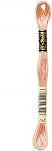 Amazon.com: DMC Stranded Cotton Embroidery Thread 754 - per Skein ...