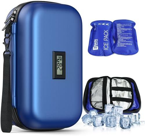 Amazon.com: WOODAKE Insulin Cooler Travel Case TSA Approved Medication ...