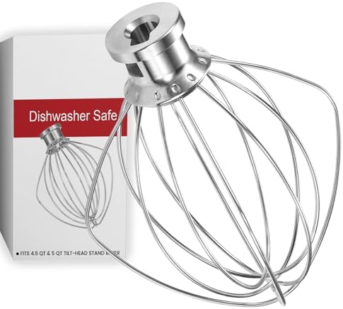 Amazon.com: Stainless Steel Whisk Attachment Fits KitchenAid, 6 Wire ...
