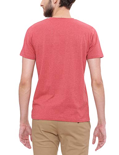 Buy BASICS Muscle Fit Mineral Red V Neck T Shirt at Amazon.in
