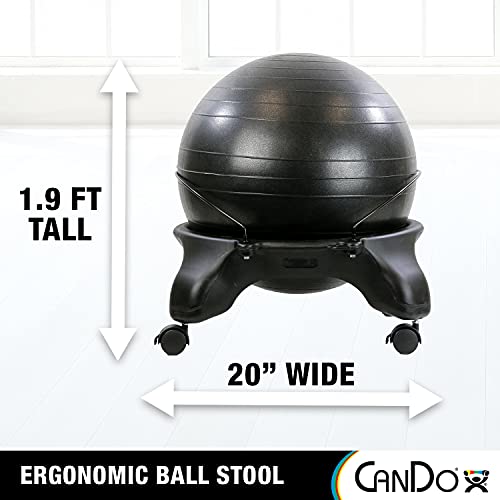 Snapklik.com : CanDo Ball Chair Inflatable Ergonomic Active Seating ...