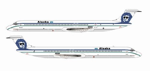 Jet-X Alaska Airlines MD-80 N933AS Model Airplane : Amazon.in: Toys & Games