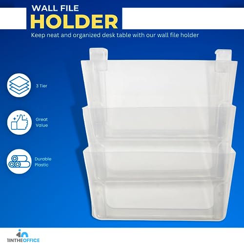 Snapklik.com : Wall File Holder, Wall Mount Clear Plastic File Holder ...