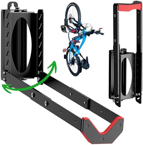 Heavy Duty Bike Wall Mount with Magnetic Hooks, Wall Mounted for Easy ...