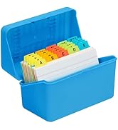 Amazon.com : H4D 4x6 Index Card Case with 100 Heavyweight Ruled Index ...