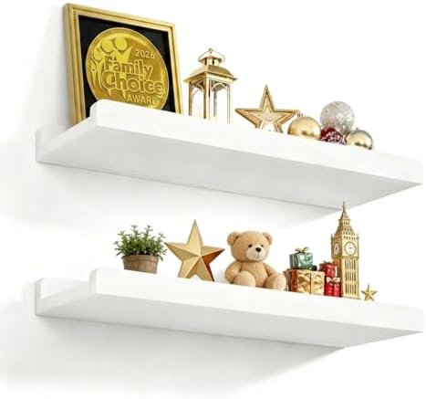 Amazon.com: Love-KANKEI Floating Shelves Wall Mounted Set of 2, 17 Inch ...