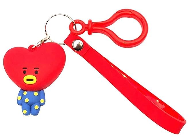 Blue Aura TataBT21 Keychain with Hook | Cute TataBT21 Kpop Character ...
